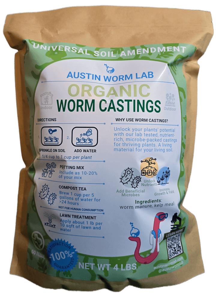 🪱 💩 + 🧪🔬= 🪴😍 Buy Compost Worms and Organic Amendments – Austin Worm Lab